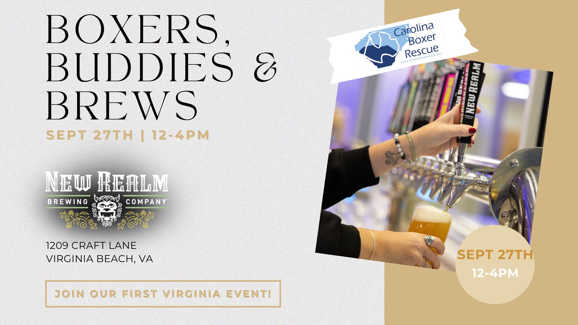 Boxers, Buddies & Brews – Carolina Boxer Rescue